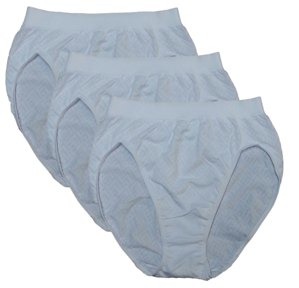 Bali Women's Comfort Revolution Seamless High-Cut Brief Panty (3 Pack ...